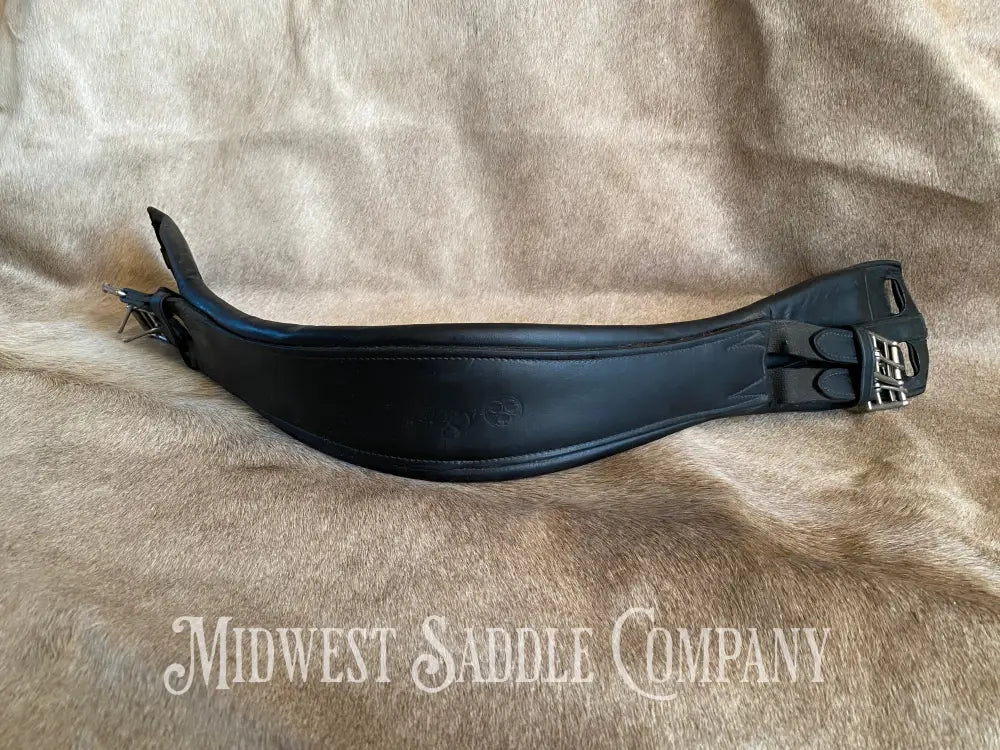 Trilogy Black Leather English Girth - 28 inch – Midwest Saddle Company ...
